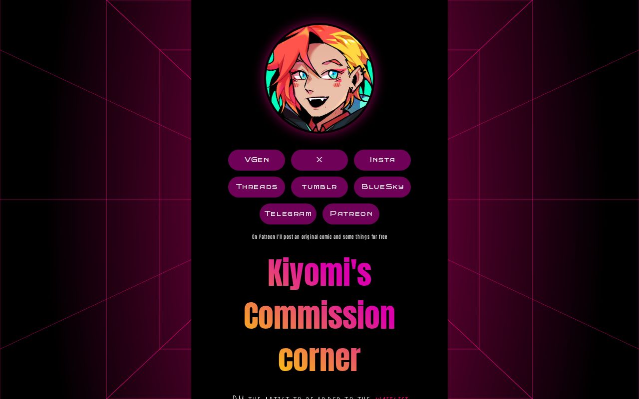 Kiyomi's commission corner